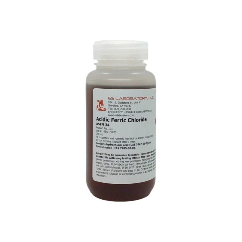 Acidic Ferric Chloride, 250 mL | Etchant Store